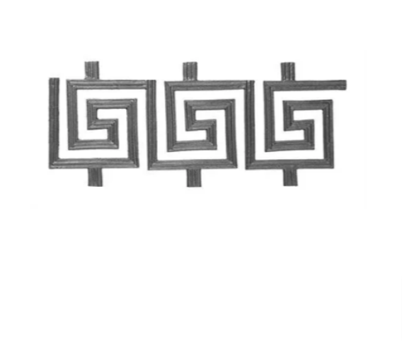 #(8311) Cast Iron Modern Frieze Panel - Due Season Metals & Castings