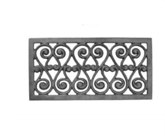 #(9476) Cast Iron Grille Panel / Insert - SF - Due Season Metals & Castings