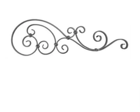 #(QC-904)Forged Steel Scroll Panel / Gate Top - Due Season Metals ...